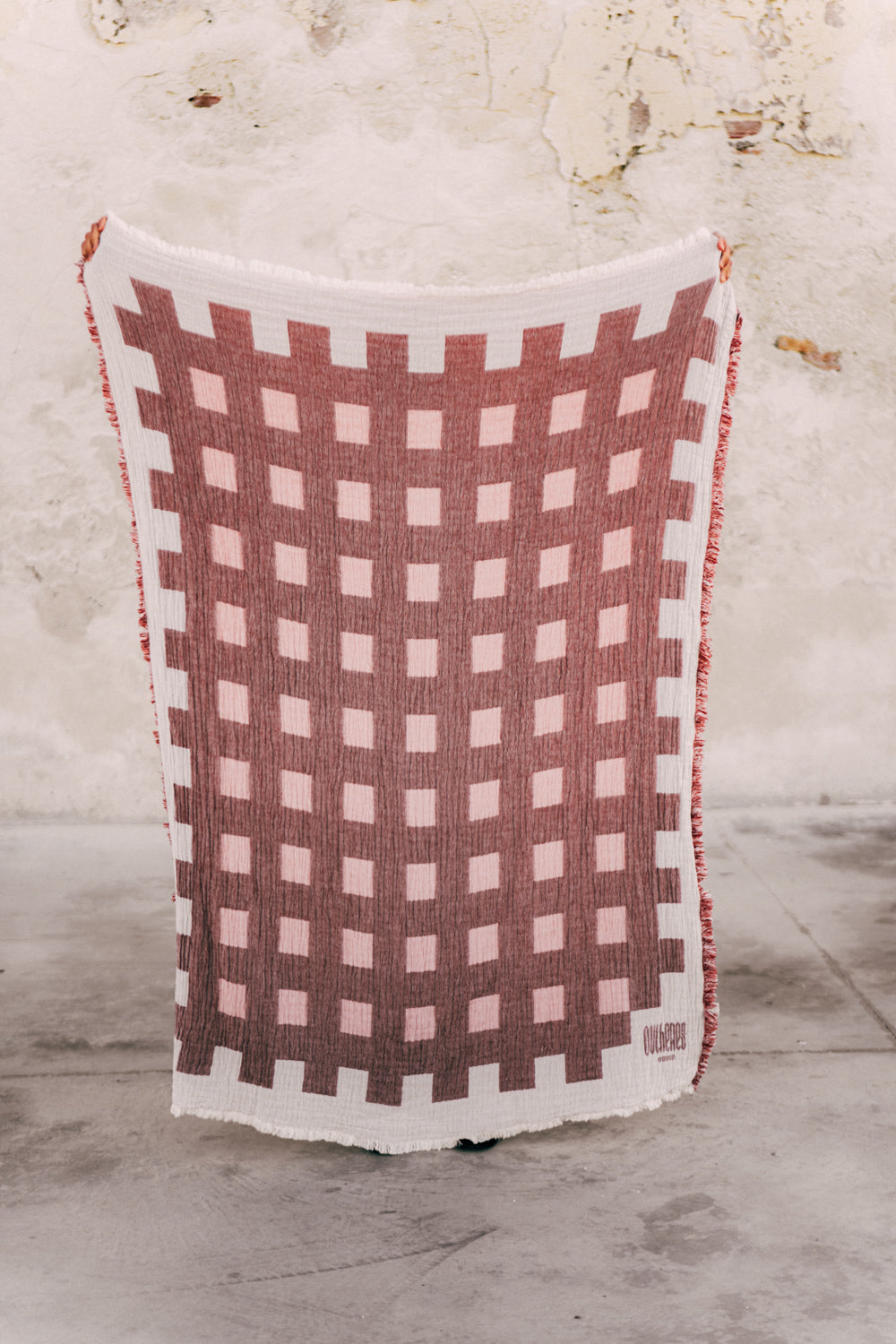 Koc plażowy Window Cream Pink